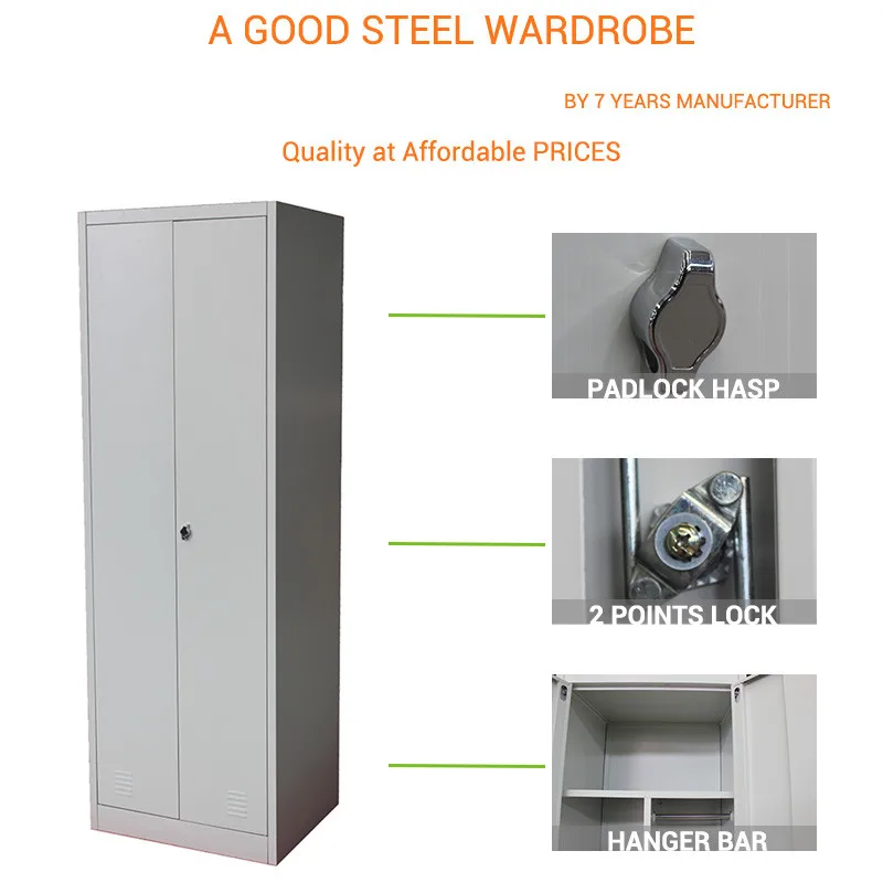 2 Door Military Metal Storage Wardrobe Cabinet - Buy 2 Door Military ...