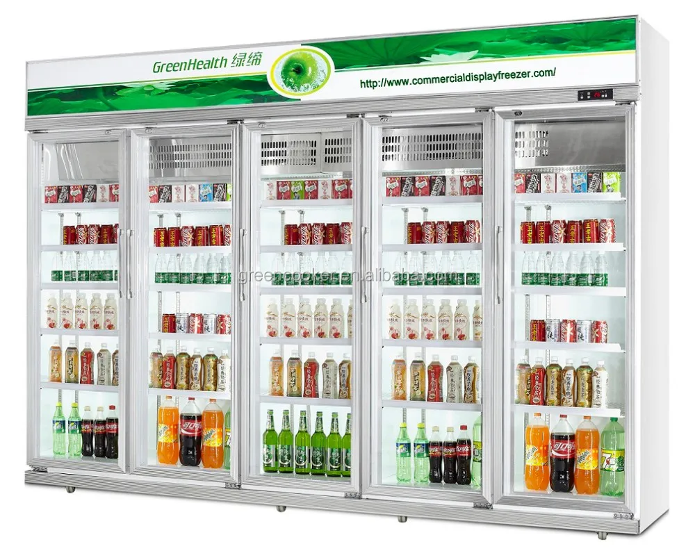 Vertical Supermarket Open Chiller/juice Display Refrigerator - Buy Meat ...