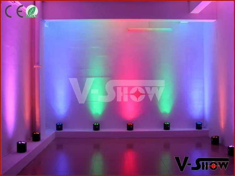 Portable Battery Powered Led Up Lighting 6x18w Rgbwa Uv 6in1 Wedding ...