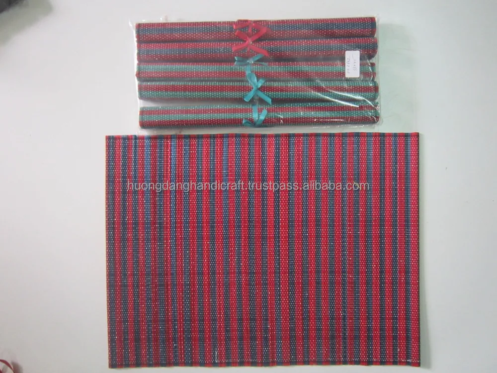 Various Colors And Designs Bamboo Table Mat,Beautiful Dining Mat 100% ...