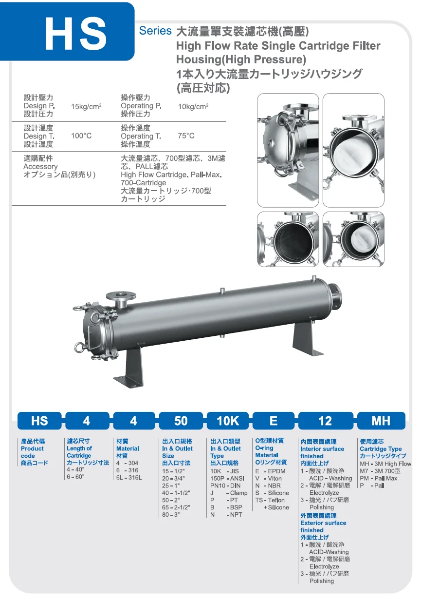 High Flow Filter Housing High Flow High Pressure Filter Housing - Buy ...