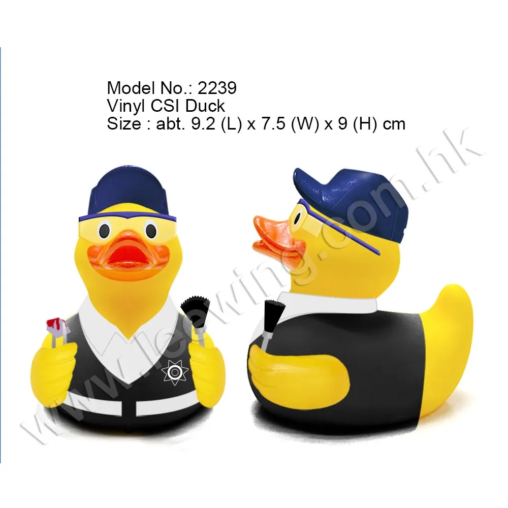 CSI Yellow Rubber Duck - Promotional Bath Toy by Leewing