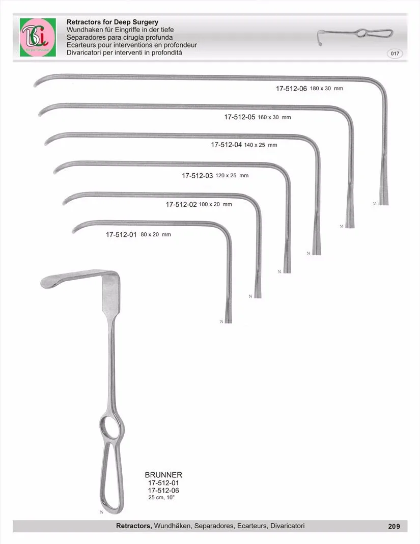 Retractor For Deep Surgery Brunner Retractors Gelpi Deep Retractors ...