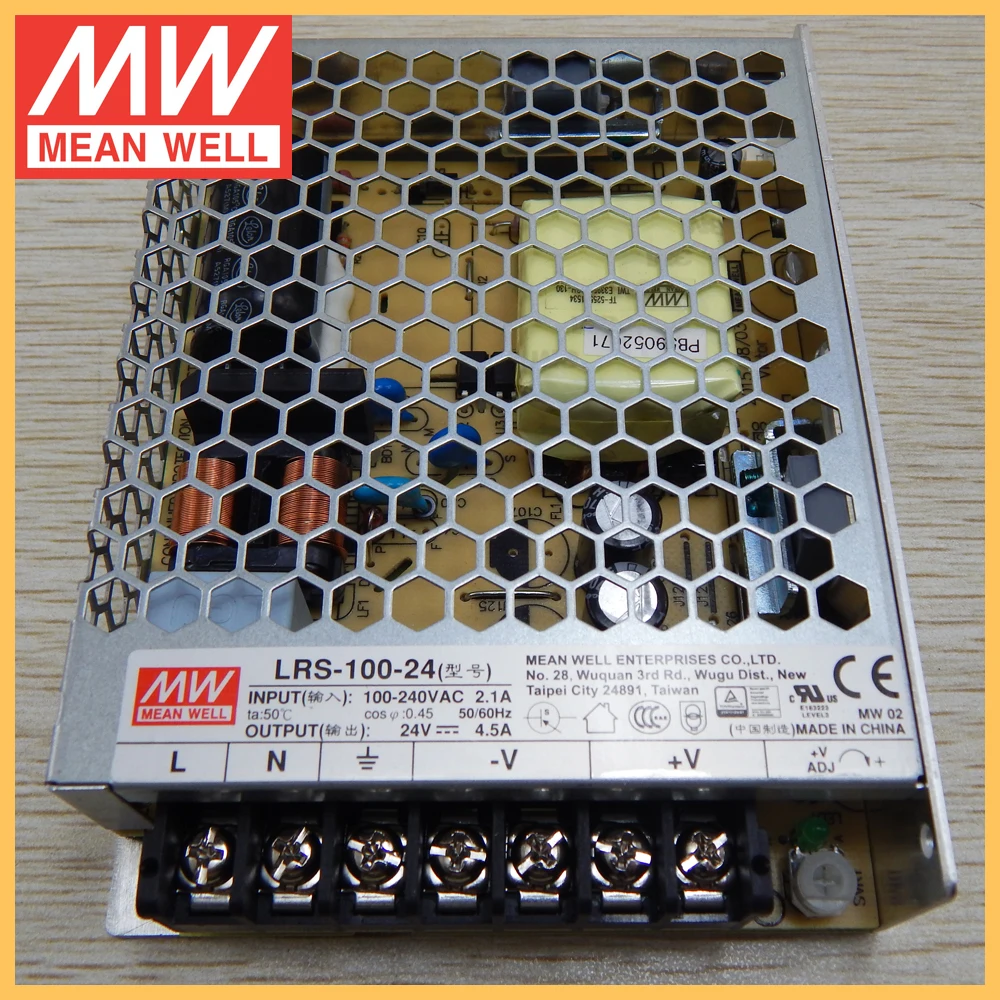 1w To 10kw High Efficiency Meanwell Power Supply Lrs-100-24 Smps - Buy ...