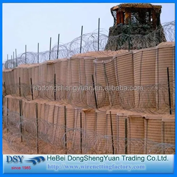 Standard Mil Defensive Barriers Hesco Defense Sand Barrier Wall/pvc ...