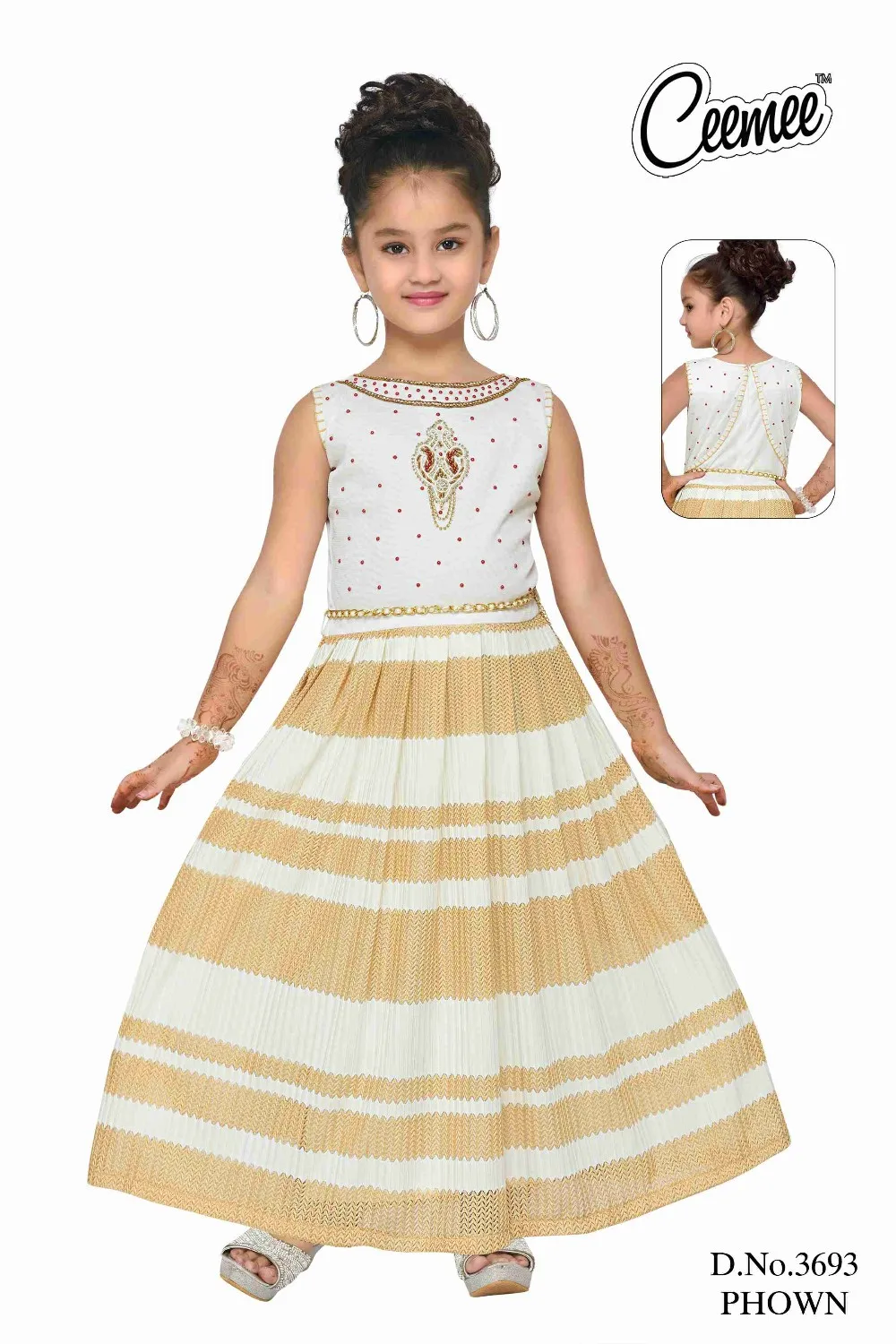 Western Style Designer Frock For Girls - Buy Children Wear Colorful ...