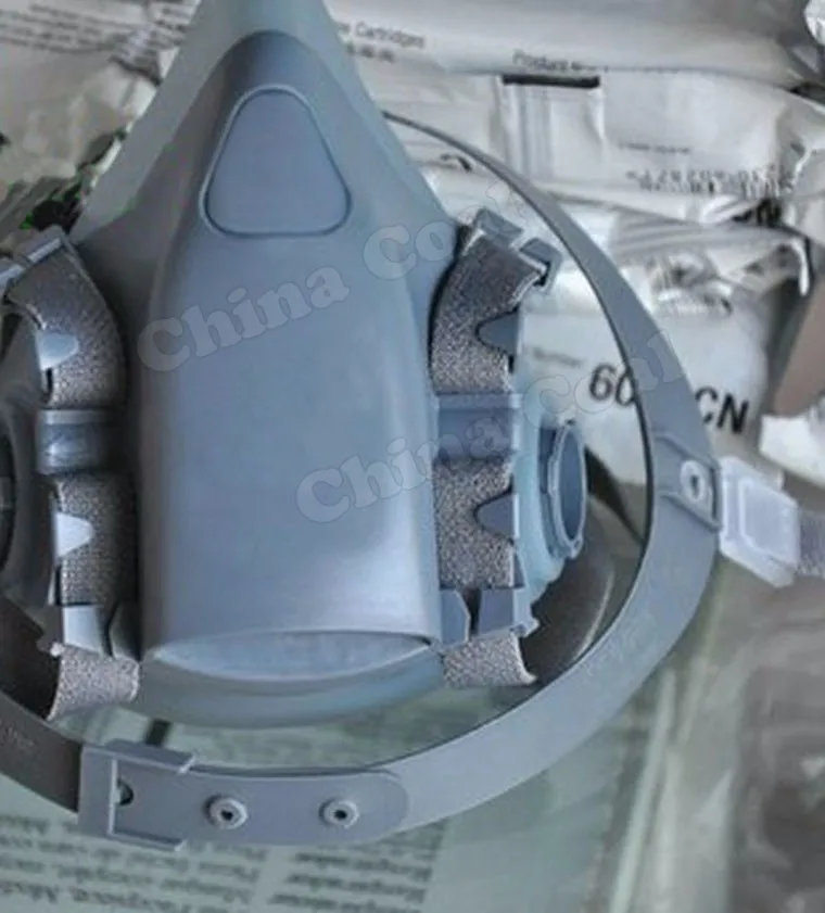 Silicone Rubber Half Facepiece Fire Escape Smoking Gas Mask - Buy Gas ...