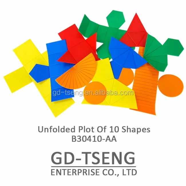 Gd Hot Fun-10cm 10shapes-math Puzzles Brain Teasers/plastic Geometric ...