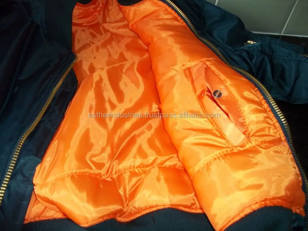 Men Bomber Jacket With Adjustable Buckle Straps Back Kangaroo Pocket ...