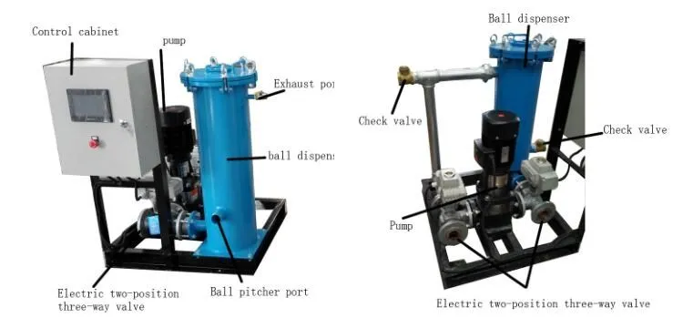 Condenser Automatic Rubber Ball Cleaning Device For Air Conditioner ...