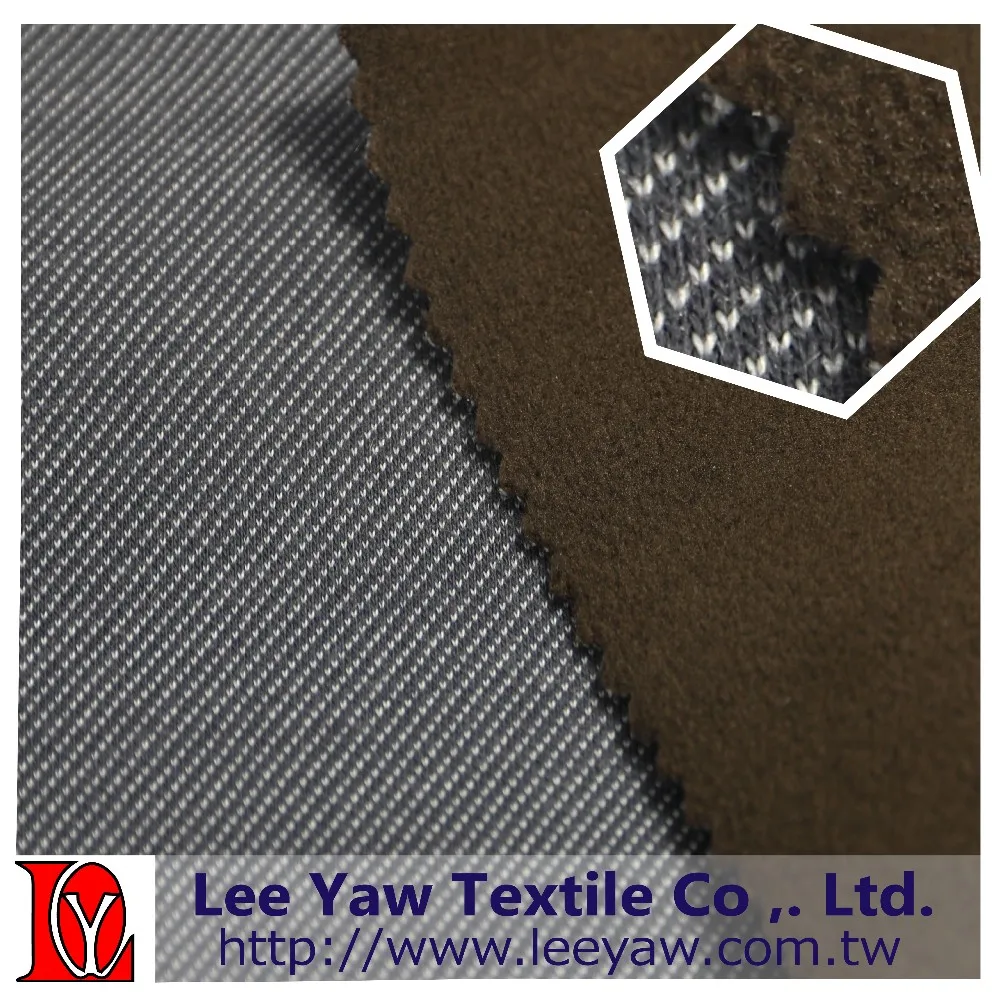 Cotton Polyester And Polyester Microfiber Fleece Bonded Fabric With ...