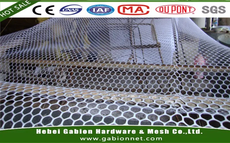 Green Hexagonal Plastic Poultry Fence/ Grid Hexagonal Plastic Mesh ...
