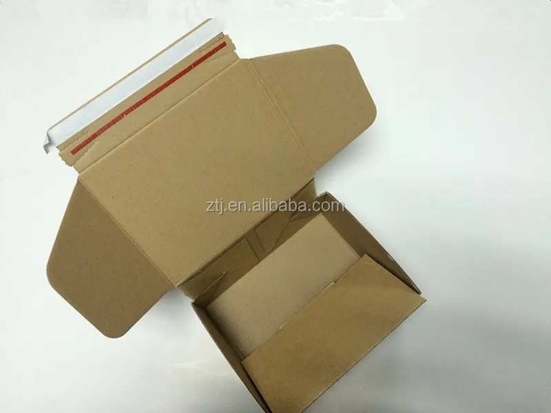 Corrugated Cardboard Mailer Box Self Sealing Box Easy Open - Buy Self ...