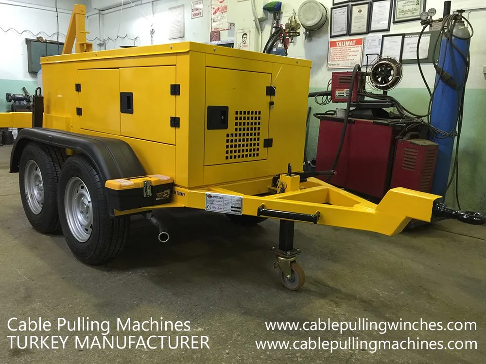 Buy New 10 Ton Hydraulic Cable Pulling Winches And Trailers ...