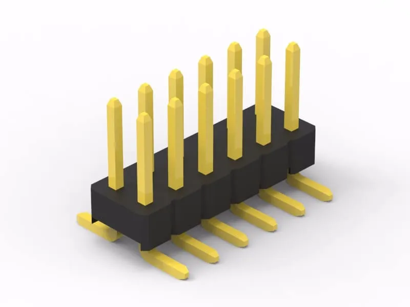 1mm 1.27mm 2mm 2.54mm Pin Header With Standard Strip And Gold Plating ...