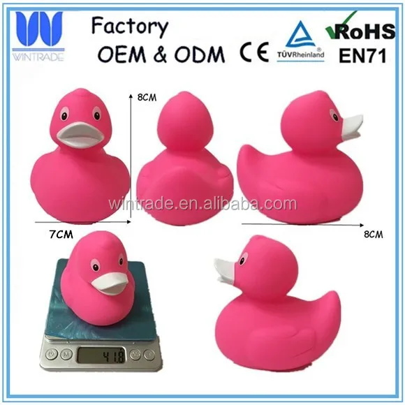 8cm Bulk Rubber Duck Pink Vinyl Bath Toy Animal Plastic Duck Toy - Buy ...