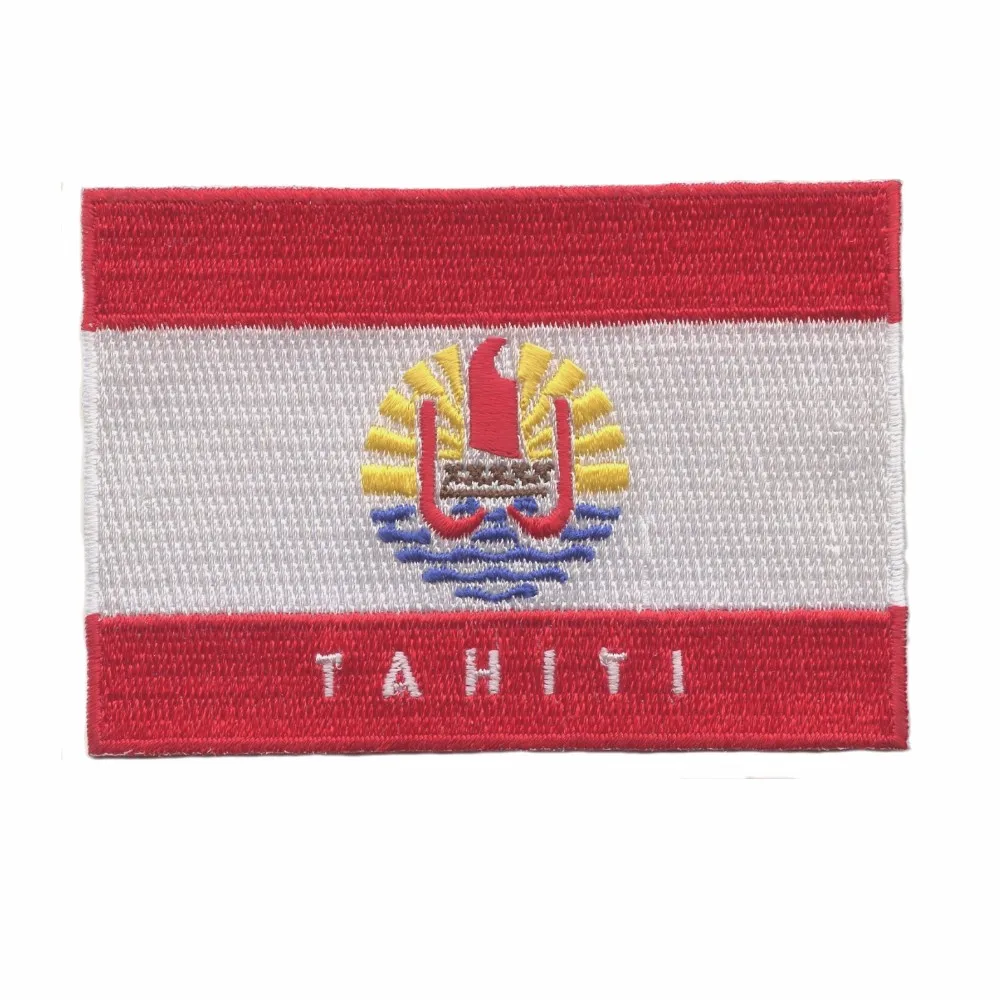 Tahiti Country Flag Patch - High Quality Embroidery Design