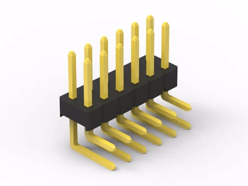 1mm 1.27mm 2mm 2.54mm Pin Header With Standard Strip And Gold Plating ...