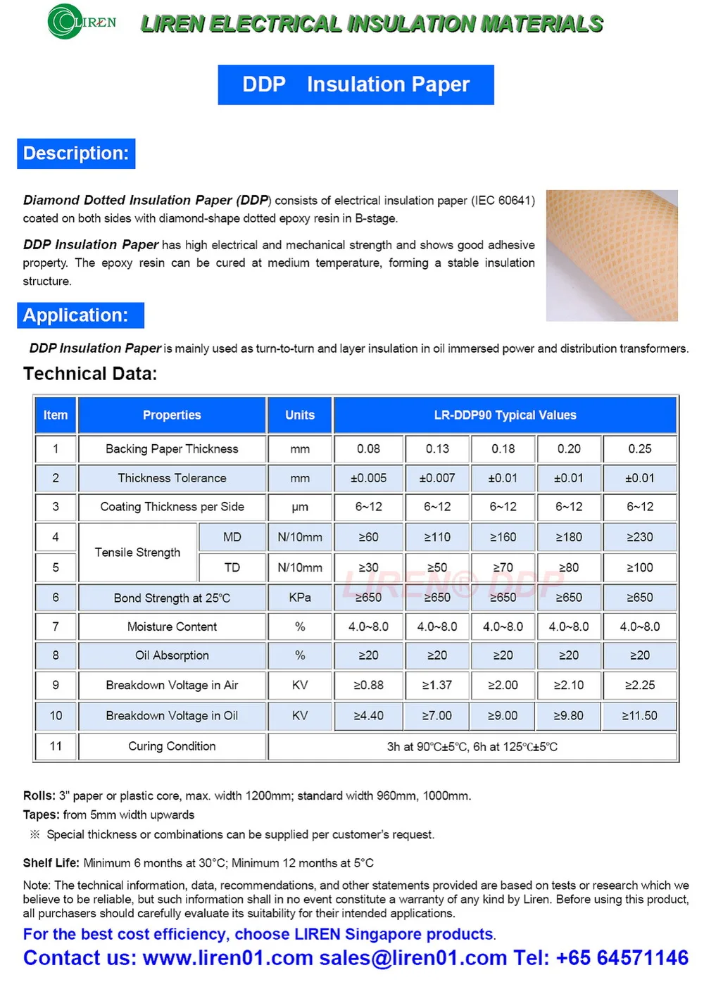 Diamond Dotted Paper ( Ddp) For Transformer Insulation Paper - Buy Ddp ...