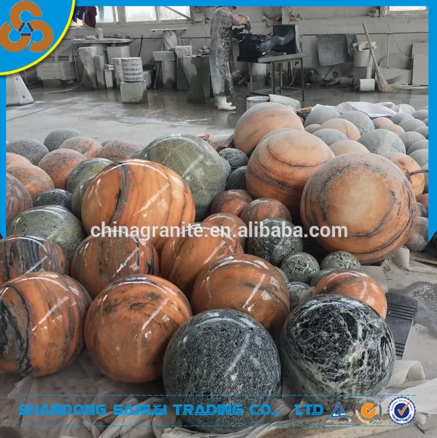 Garden Decoration Natural Stone Granite Sphere Ball Water Fountains ...