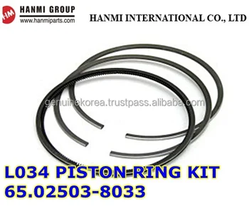 Genuine Doosan Daewoo L034 Piston Ring Kit 65.02503-8033 (l034 Marine ...