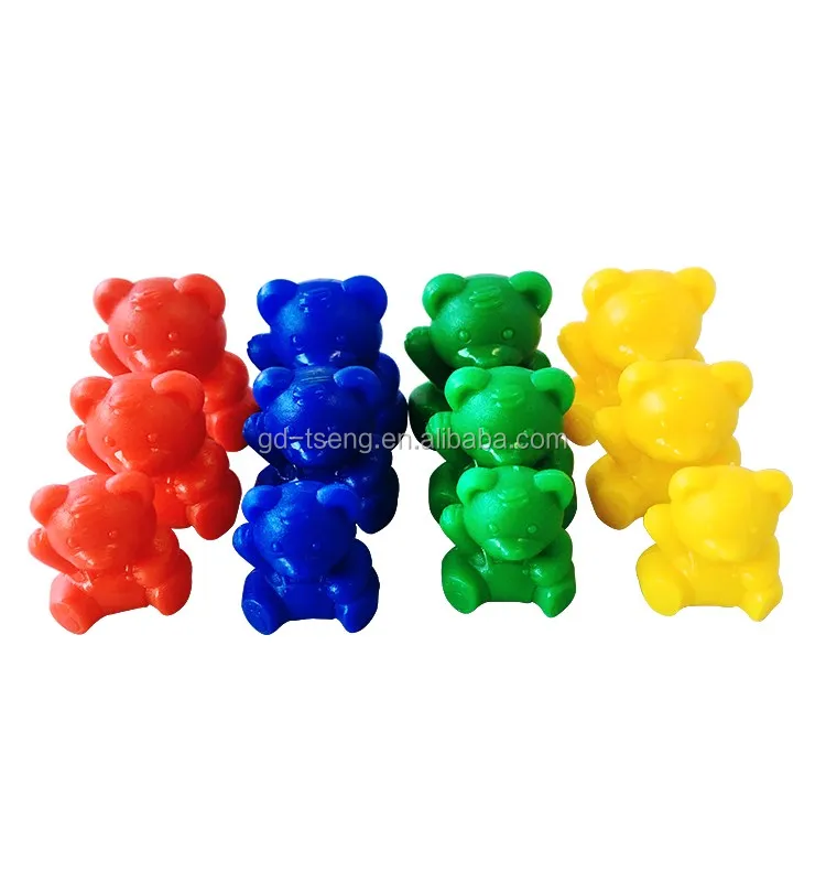 Counting Bear Math Manipulatives Plastic Figure Toy Set For Kids ...