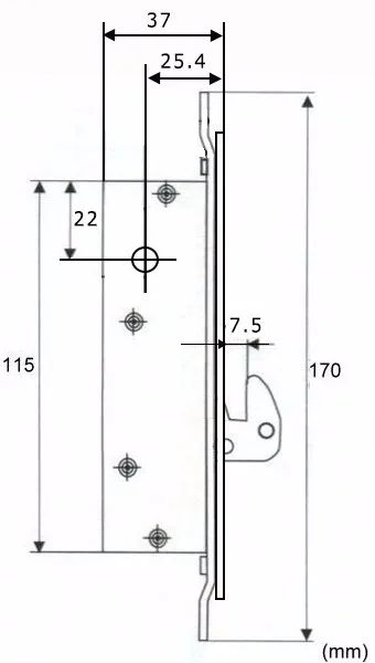 Hook Bolt Latch Cross Key Cylinder Lock - Buy Cross Key Cylinder Lock ...