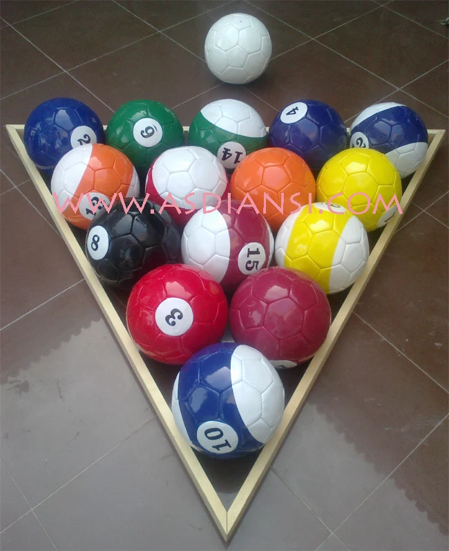 Billiard Balls 9 Pool Soccer Ball Snookball Pool Football Customize ...