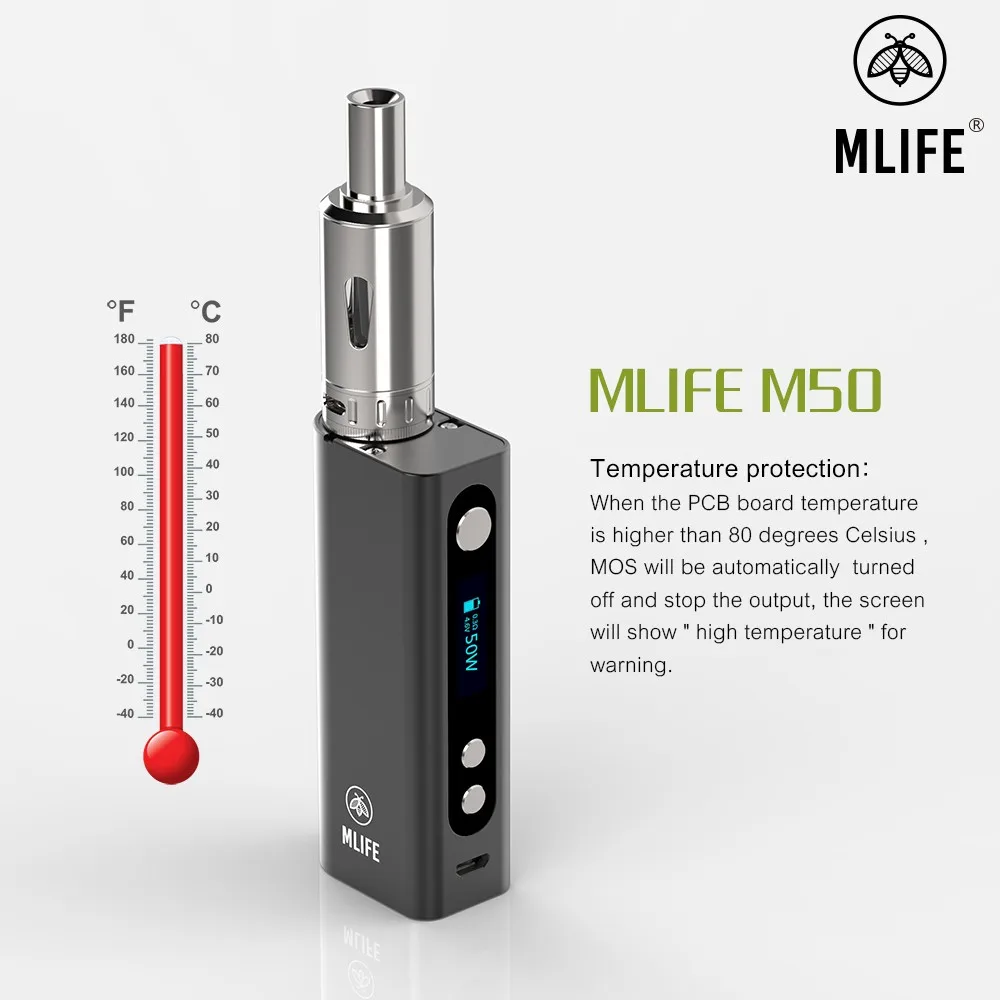 2016 Mlife New Design E Cigarette Mlife 50 E Cig Box Mod - Buy E Cig ...