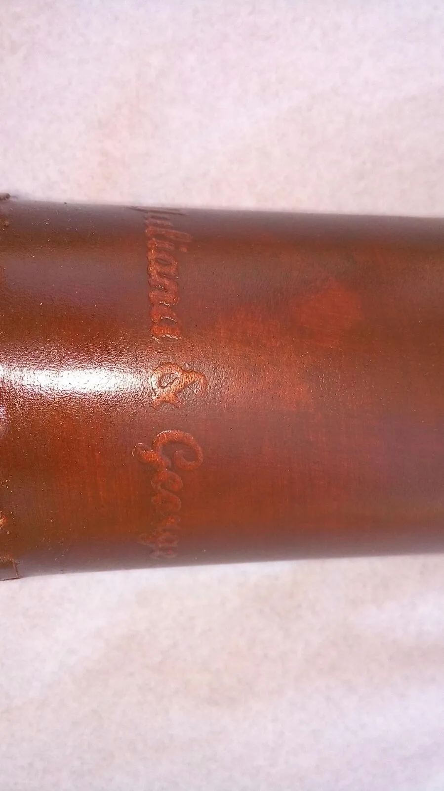 Custom Made Embossed Leather Scroll Tubes Suitable For Packaging Scroll ...