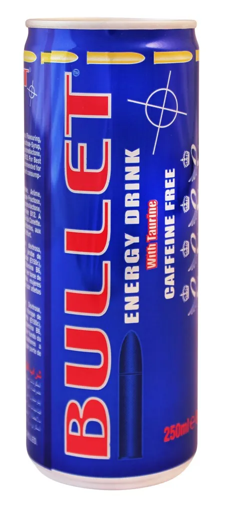 Bullet Caffeine Free Energy Drink - 4x250ml Cans - Case Of 6 (24 Cans ...