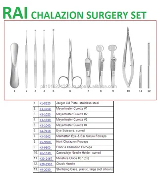 Chalazion Surgery Set Chalazion Instruments Set Chalazion Surgical ...