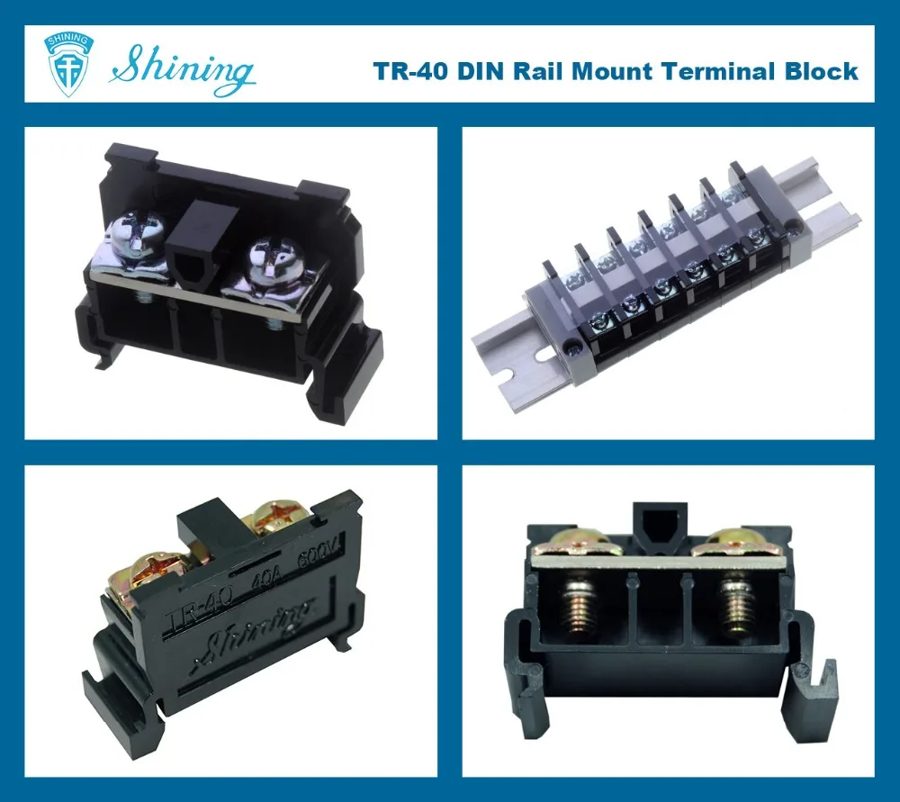 Tr-40 Rail Mounted Quick Release 40 Amp Terminal Block Connector - Buy ...