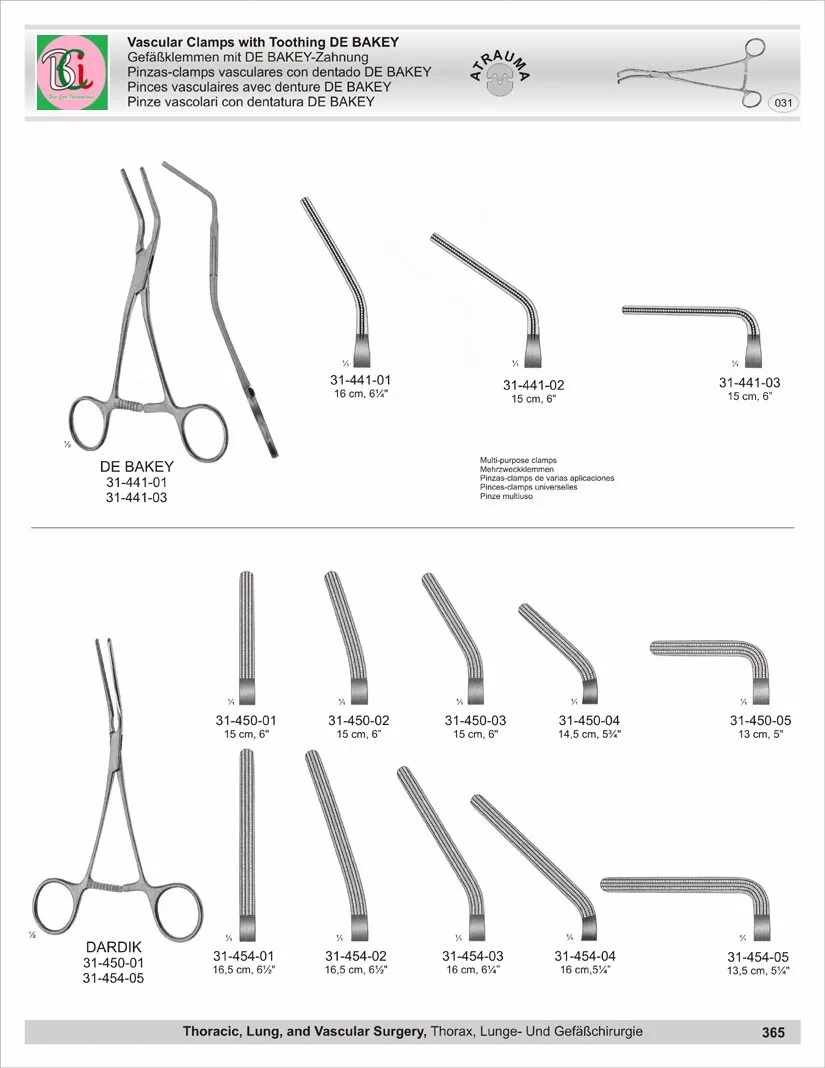 Aneurysm Clamp - Buy Debakey Aneurysm Aortic Clamps Aneurysm Forceps ...