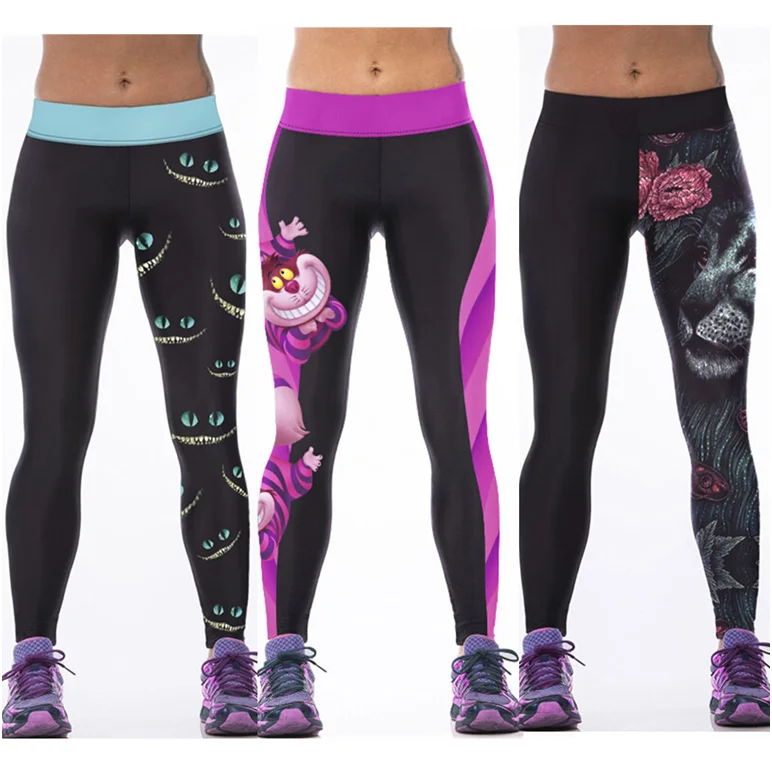 Fitness Lycra Spandex Sublimation Leggings Tights Long Pants - Buy ...