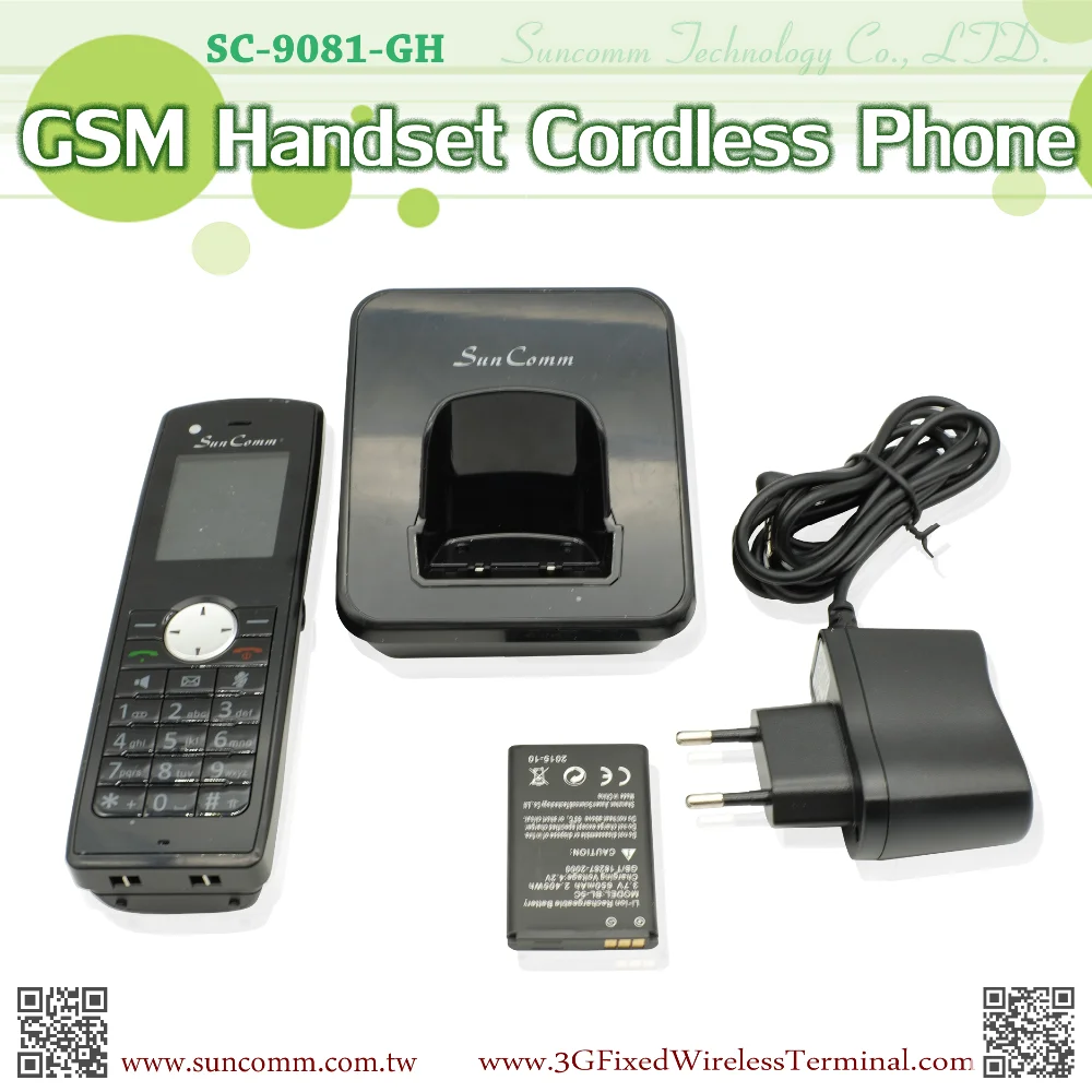 Sc-9081-gh Cordless Gsm Handset Phone With 1 Sim For Home Use - Buy Gsm ...