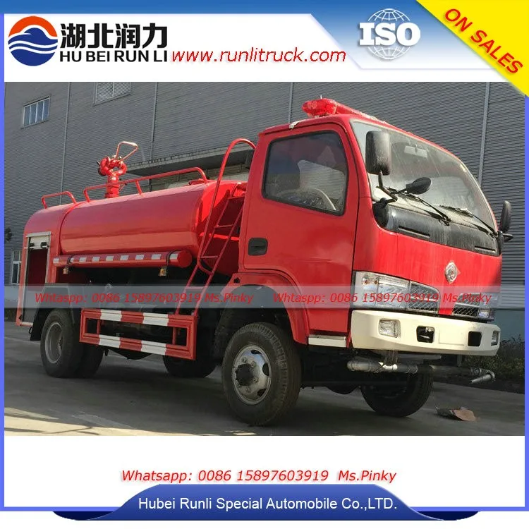 Four Wheel Drive 4wd Fire Truck With Water Bowser 3.5tons Fire Fighting ...