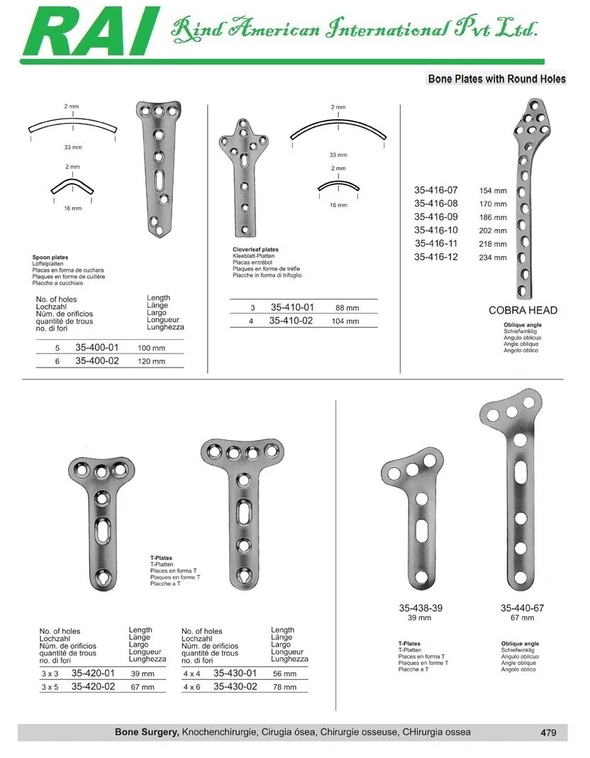 Cannulated Bone Screws Surgical Bone Screws Orthopedic Instruments ...