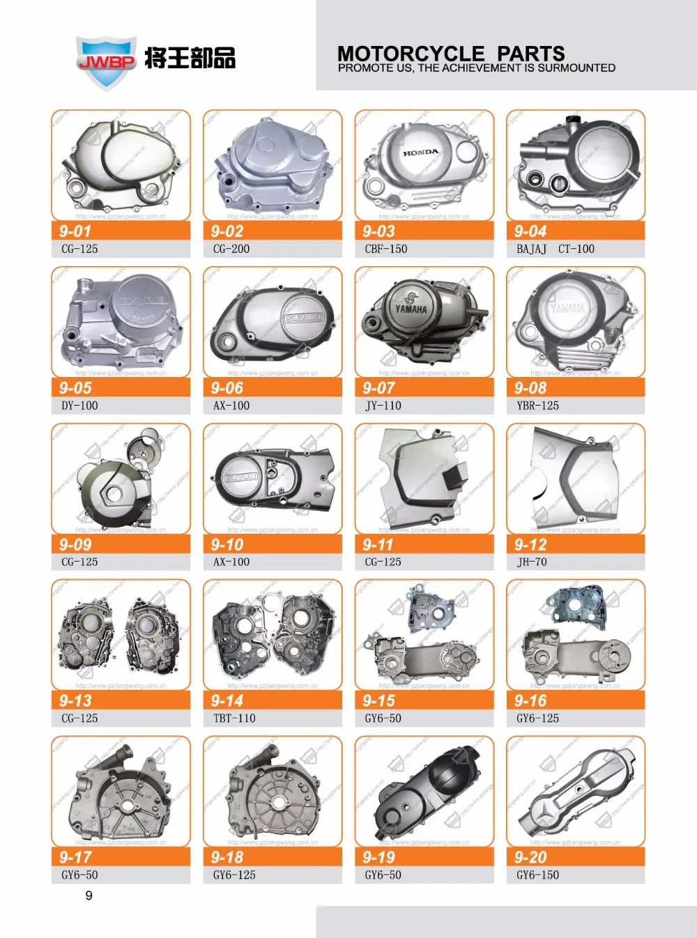 Top Quality Motorcycle Engine Cover/crankcase For Different Motorcycle ...