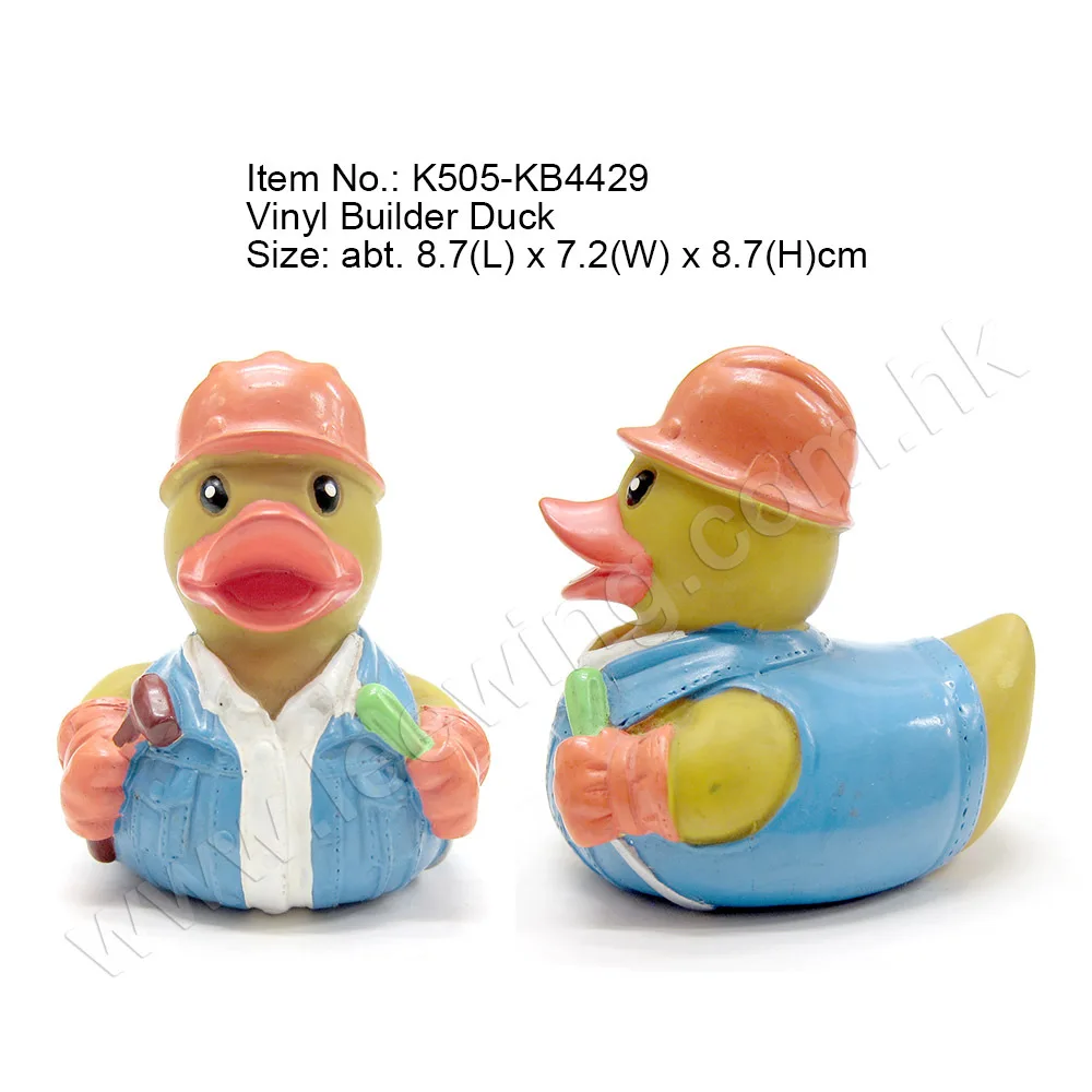 Funny Promotional Builder Architect Engineer Yellow Rubber Duck Bath ...