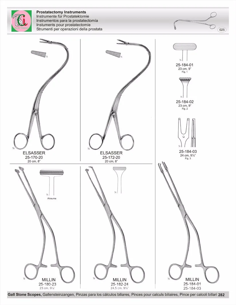 Elsasser Prostatectomy Instruments & Millin Prostatectomy Instruments ...