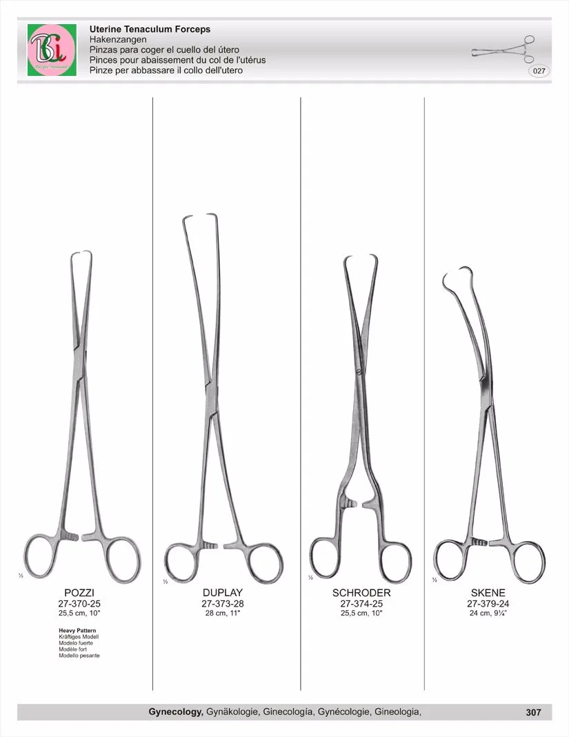 Pozi-forceps Uterinos,Tenaculo Y Duplay - Buy Pozzi Uterino Pinza ...