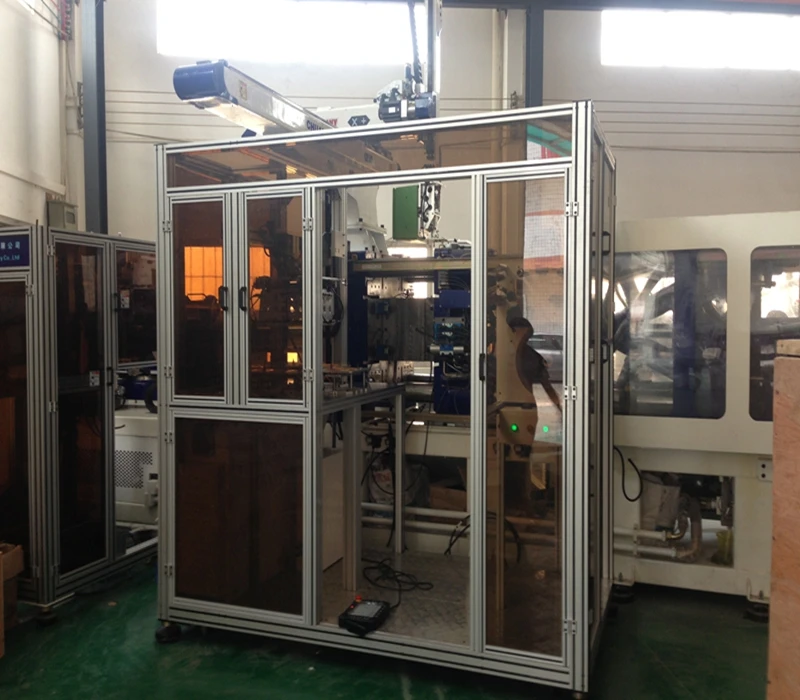 Top Entry Iml Robot Arm Labeling Haitian 380 Ton Desktop Injection ...