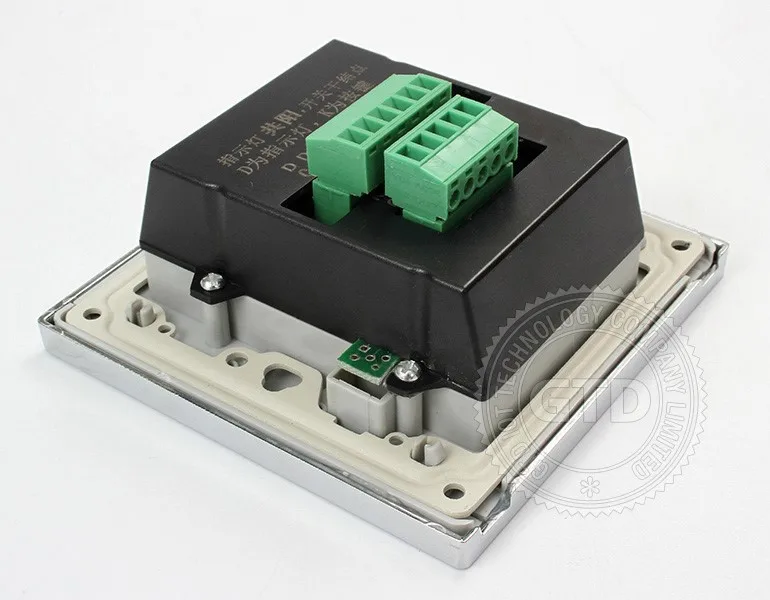 RCU Integrated Soft Touch Aluminum Alloy Finish Switch with LED Backlight