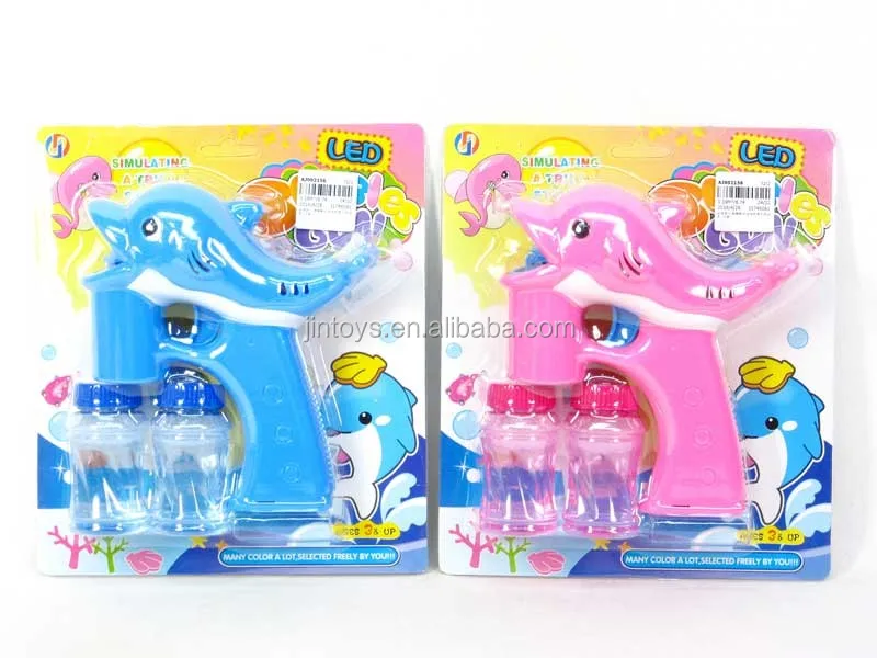 New Design Toy Dolphin Electronic Hubble Bubble Gun Toy With Light And ...