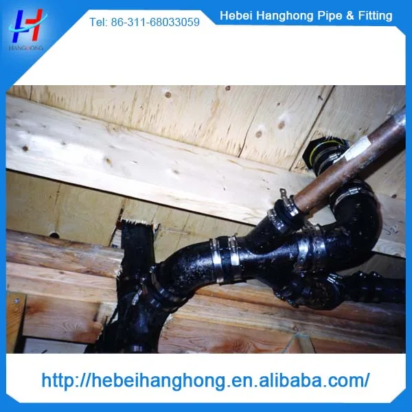 All Kinds Of Black Hubless Cast Iron Drain Pipe Fittings - Buy Hubless ...