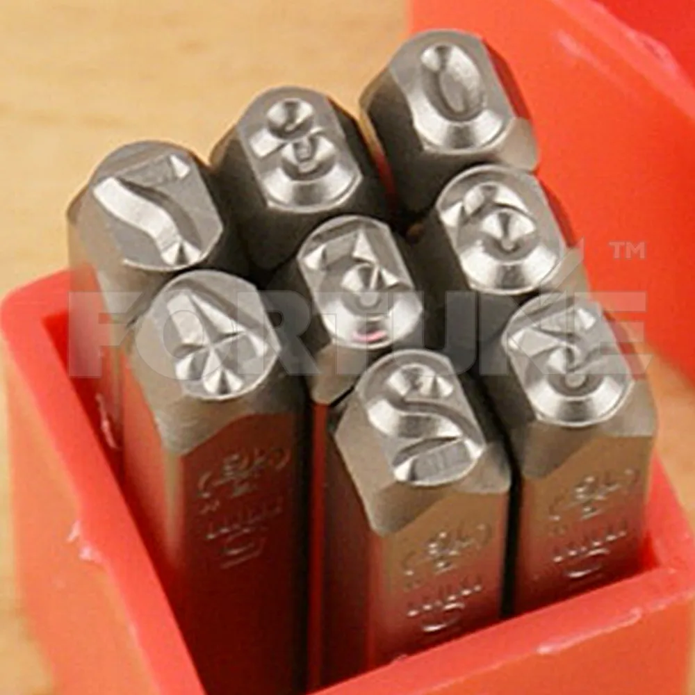 9pc Steel Number Punches 1.0-12mm - Buy Number And Letter Punch,Carver ...