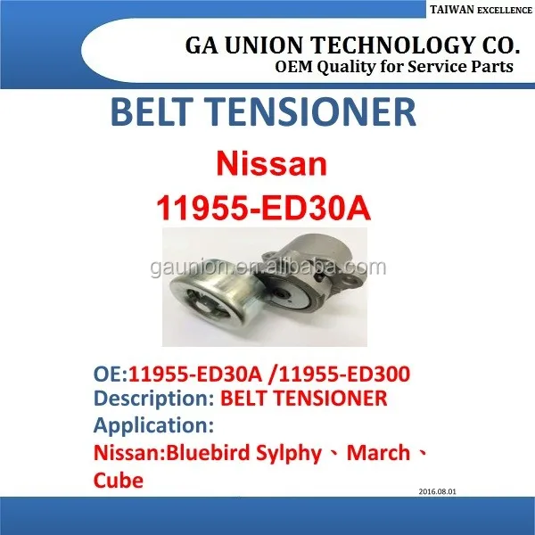 Belt Tensioner,V-ribbed Belt 11955-ed30a 11955-ed300 For March,Nz12 ...