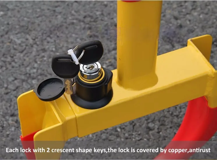 Heavy Duty Anti-theft Car Wheel Clamp With 2 Keys Steering Security ...