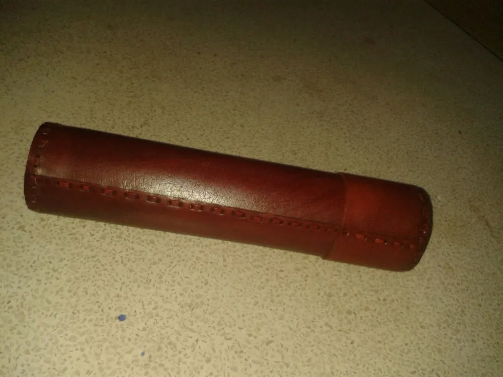 Custom Made Embossed Leather Scroll Tubes Suitable For Packaging Scroll ...